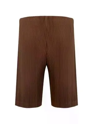 Issey Miyake Pleated Shorts - Brown