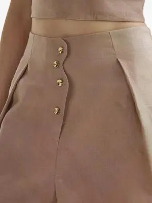 MIA PECULIAR Button-fastening Tailored Shorts