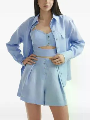 MIA PECULIAR Button-fastening Shorts