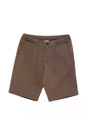 ALLEY DOCKS 963 Drawstring Twill Shorts - Brown