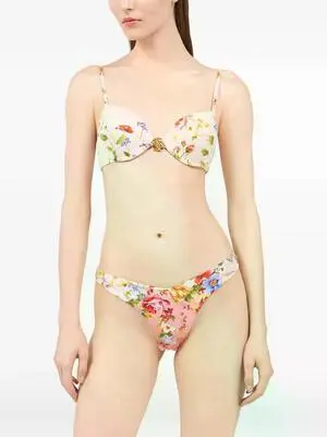 Roberto Cavalli Floral Print Bikini Bottoms