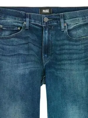 Paige Lennox Faded Slim-fit Jeans - Blue