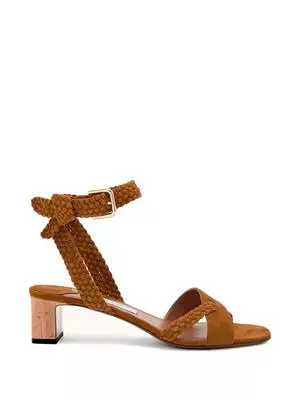 JIMMY CHOO Rori Braided Suede Sandals