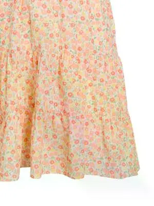 Rixo Shirred Bodice Dress