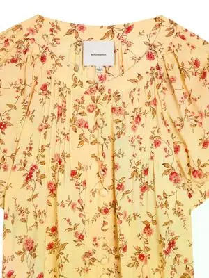 REFORMATION Calia Floral-print Blouse