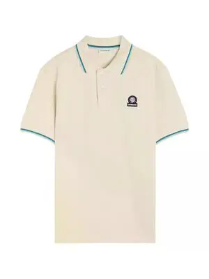 SANDBANKS Logo-patch Tipped Polo Shirt