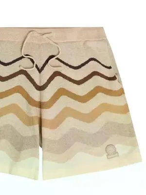 SANDBANKS Chevron Knit Drawstring Shorts