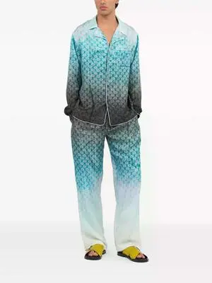 Roberto Cavalli Ombré Monogram Print Trousers
