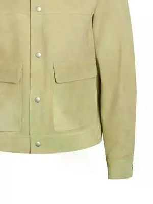 FRAME Suede Panelled Jacket - Neutrals