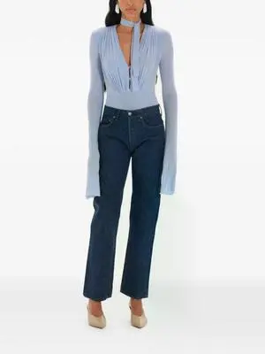 MANURI Pleated Bodysuit