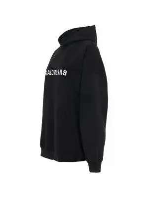 Balenciaga Mirror-print Wide-fit Hoodie