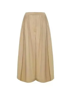 Adam Lippes Athena Pleated Palazzo Pants - Neutrals