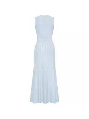 Adam Lippes Sloan Pointelle-knit Maxi Dress