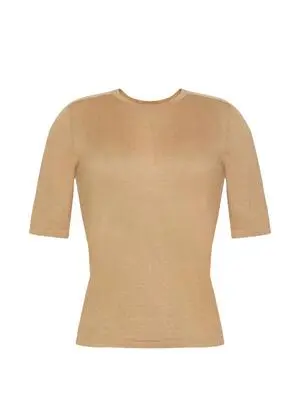 Adam Lippes Kerr Short-sleeve Sweater - Neutrals