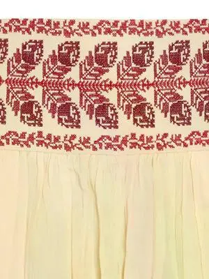 MARANT ETOILE Etoile Embroidered Pleated Mini Skirt