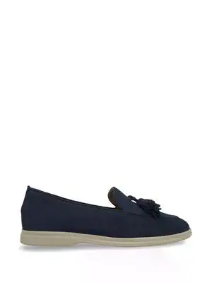 HENDERSON BARACCO Suede Loafers With Tassel Detail - Blue
