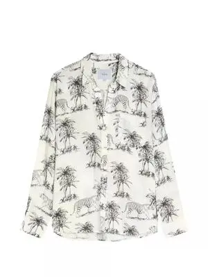 Rails Charli Tiger Print Shirt - White