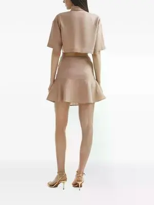 MIA PECULIAR Cropped Shirt With Classic Collar