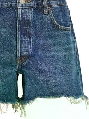 FRAME Frayed-hem Denim Shorts