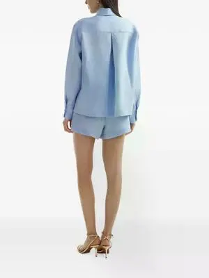 MIA PECULIAR Long Sleeve Shirt With Button Front And Chest Pocket