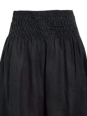 Rails Shirred-waist Flared Midi Skirt