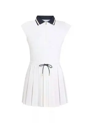 Varley Nico Pleated Zip-up Mini Dress