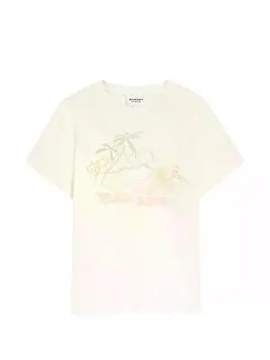 MARANT ETOILE Etoile Graphic Print Cotton T-shirt