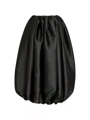 Calvin Klein Gathered Bubble Midi Skirt - Black