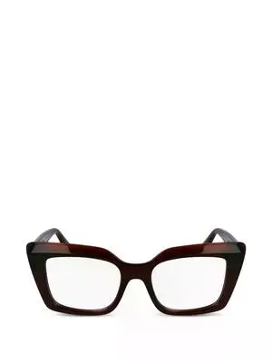 FERRAGAMO Gancini Cat-eye Glasses - Brown