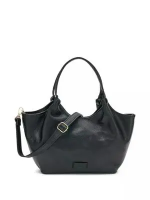 FRAU Logo-appliqué Leather Tote Bag - Black