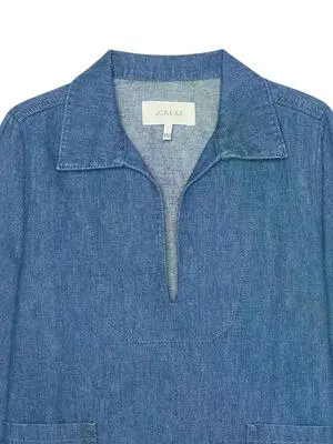 The Great. V-neck Patch Pocket Tunic