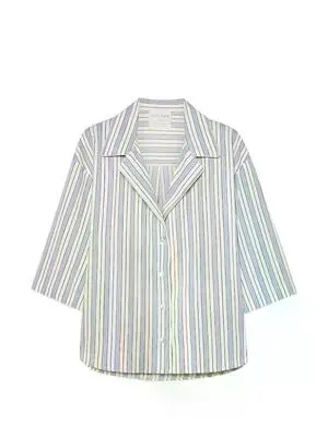 FORTE_FORTE Striped Short-sleeve Shirt