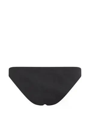 Karl Lagerfeld Textured Bikini Bottoms With Button Embellishments