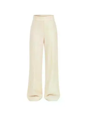 QUIRA Tailored Trousers With Belt Loops - Neutrals