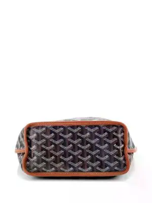 Goyard Anjou Reversible Tote Coated Canvas Mini Satchel - Brown