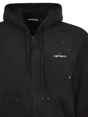 Carhartt Work In Progress Paint-effect Zip-up Hoodie