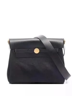Hermès Mini Herbag Zip Shoulder Bag - Black