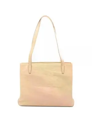 Loewe Textured Leather Tote Bag - Neutrals