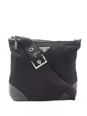 Prada Tessuto Light Crossbody Bag - Black