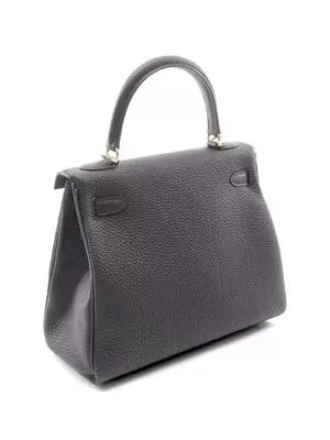 Hermès Kelly 25 Togo Leather Tote Bag - Black