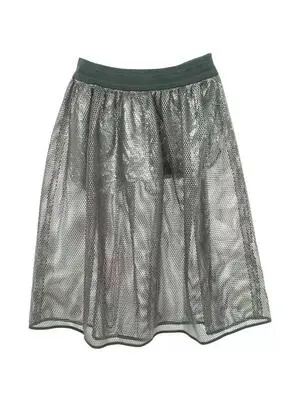 Dior Mesh Midi Skirt - Grey
