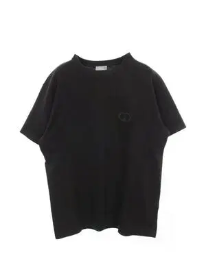 Dior 2010s Cd Logo-embroidered T-shirt - Black