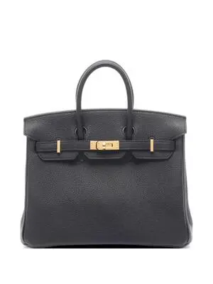 Hermès 2025 25 Birkin Tote Bag - Black