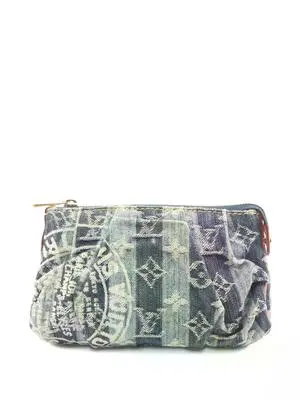 LOUIS VUITTON Monogram Denim Pouch - Blue