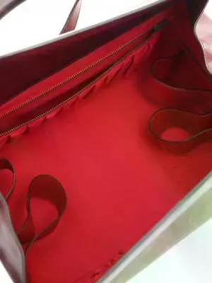 Hermès 1979 Cosmos Rouge Ash Tote Bag