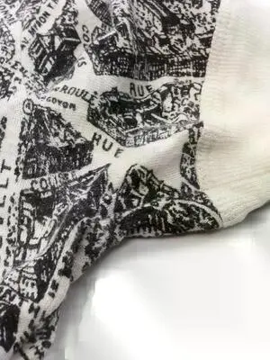 Dior Plan De Paris" V-neck T-shirt