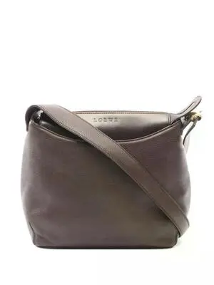 Loewe Grained Leather Logo Shoulder Bag