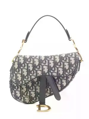 Dior Oblique Jacquard Mini Saddle Shoulder Bag