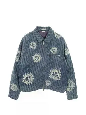 Dior Oblique Monogram Denim Jacket - Blue