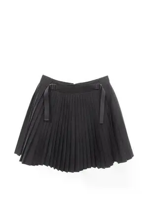 Dior Pleated Mini Skirt - Black